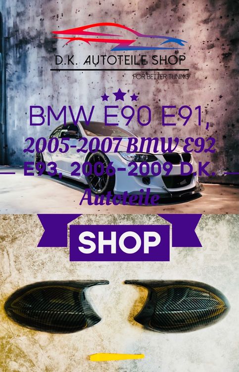 BMW M Spiegelkappen Carbon Look für 3 Serie E90 E91 E92 E93 | Acheter ...