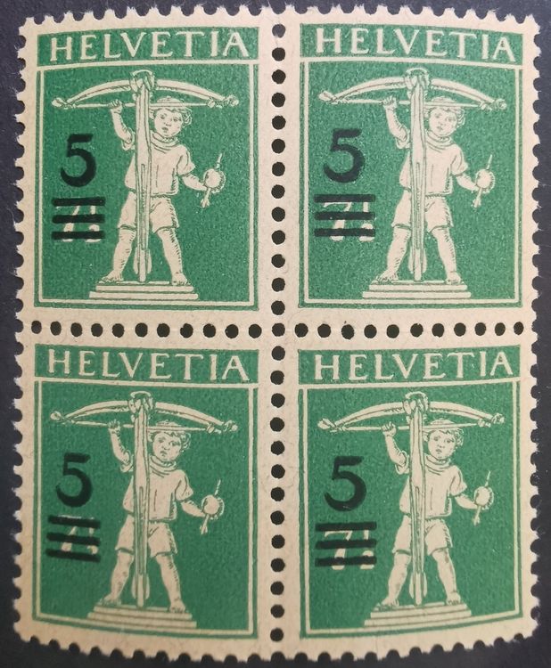 SR7 Bloc 4 Timbre Suisse Non Oblitere (Gebraucht) in Cousset für CHF 0.85 – mit Lieferung auf ...