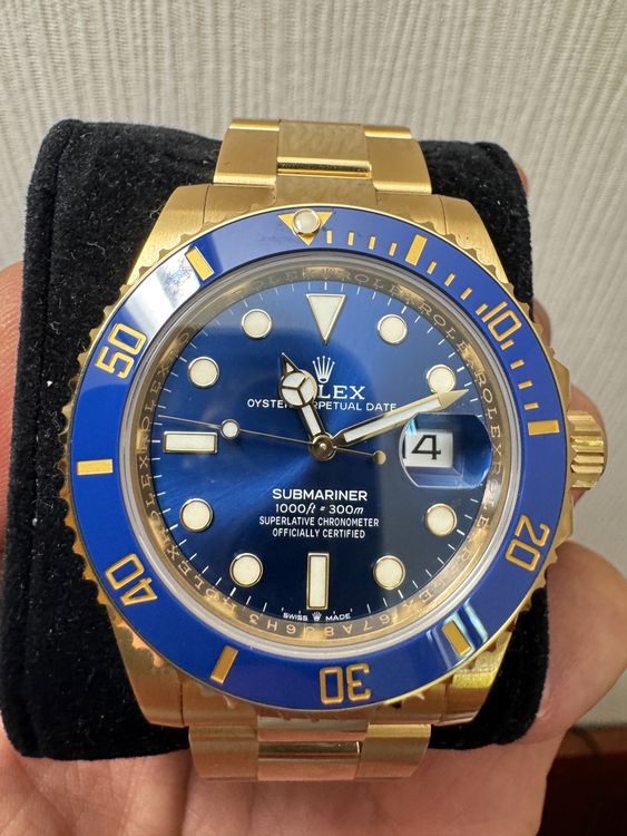 Rolex 126618LB 18K Gold Blue Dial - full set (Neuf (Voir description ...