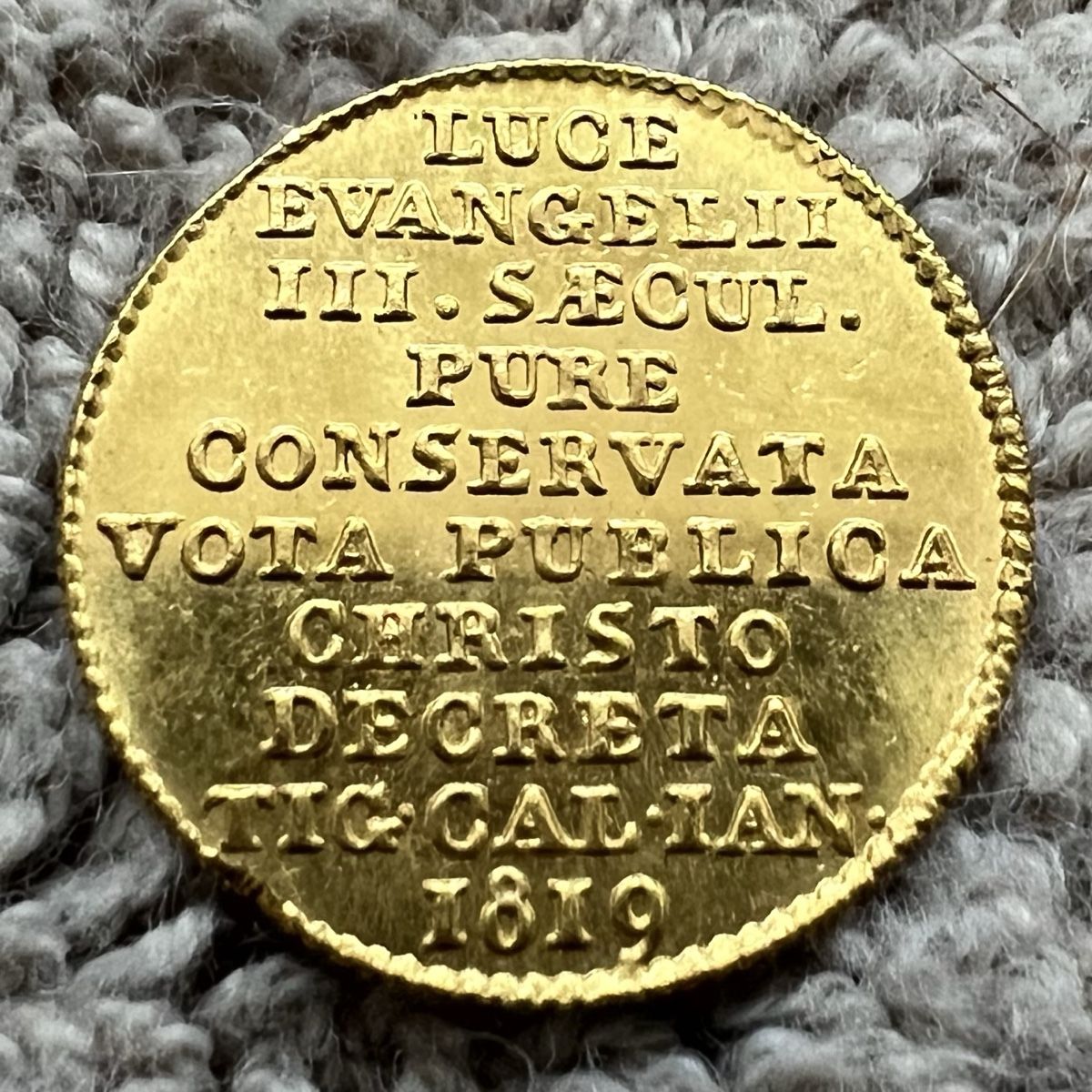 Zürich Zwingli Dukat 1819 – 1 Dukat Gold (.986) (Neu (gemäss ...