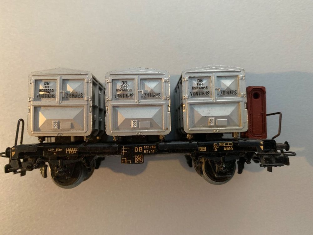 Märklin 4614 - DB Behältertragwagen BTmms 51 - ohne OVP (D'occasion) à ...