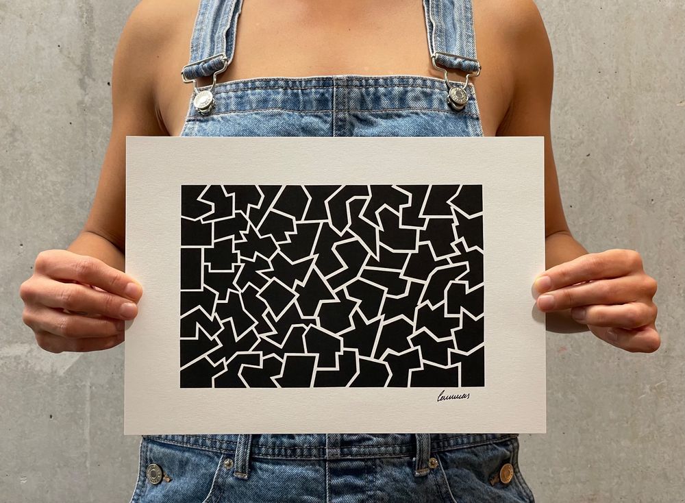 Black Maze M - pop art, contemporary art, fine art | Kaufen auf Ricardo