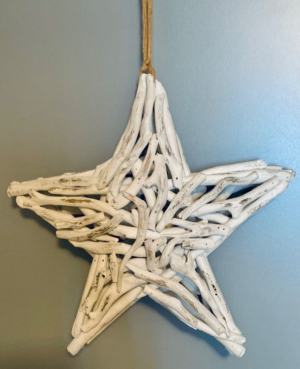 🤍 Stern aus Schwemmholz, X-MAS-Deko, weiss, Shabby Chic 🤍 (Gebraucht) in Geroldswil für CHF 6.5 ...