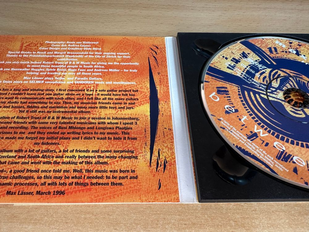 Max Lässer – Between (Gebraucht) in Rikon im Tösstal für CHF 8.5 – mit ...