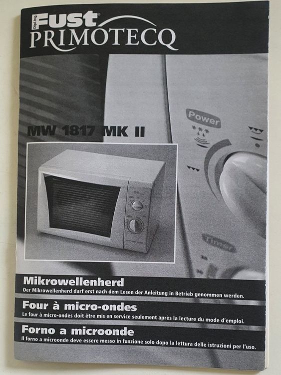 Mikrowellen Herd Fust Primotecq MW 1817 | Kaufen auf Ricardo