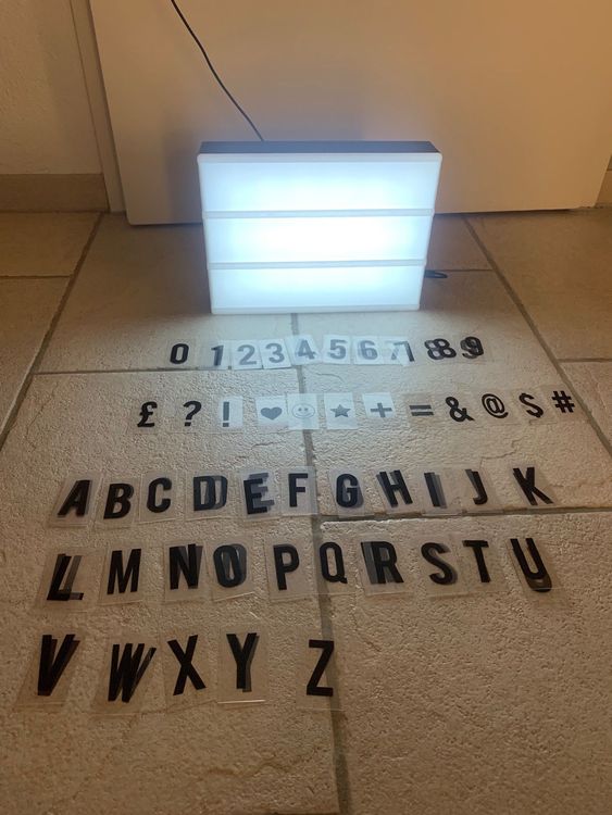 Letter light Box (Gebraucht) in Ennetbaden für CHF 15 – mit Lieferung ...