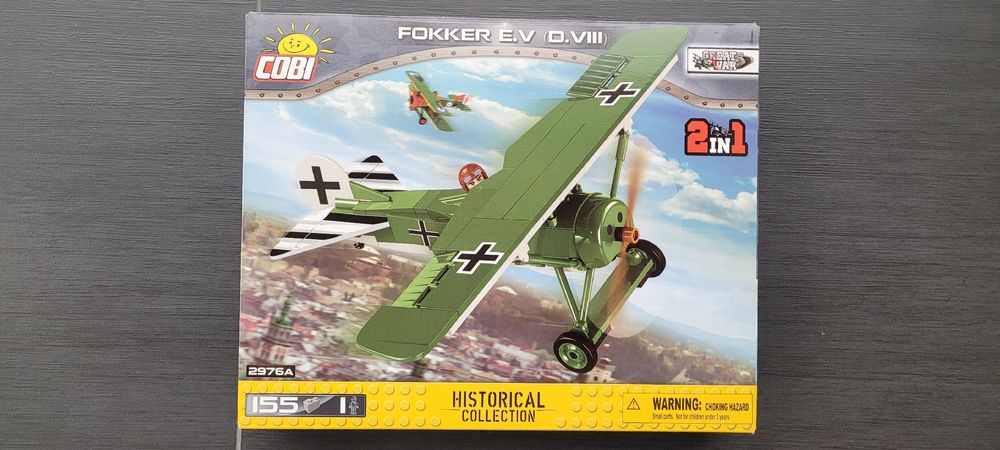 Cobi 2976A Fokker E.V D.VIII Flugzeug 2in1 neu & OVP WWI (Neu und ...