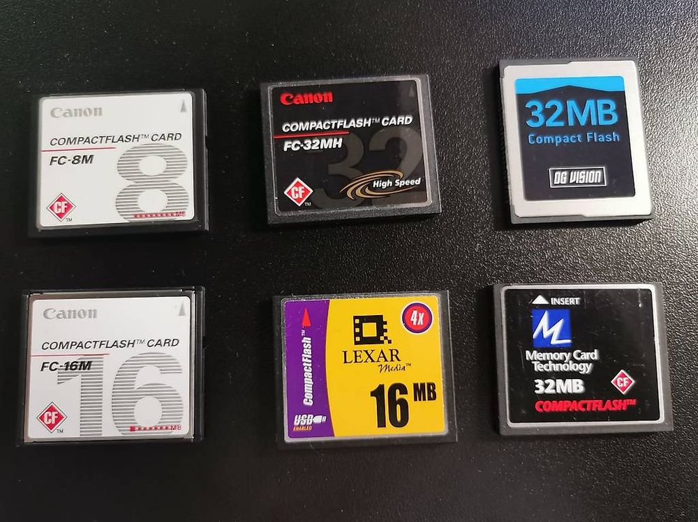 6 Compact Flash Speicherkarten 8-32MB CF Karte (Gebraucht) in Bubikon ...