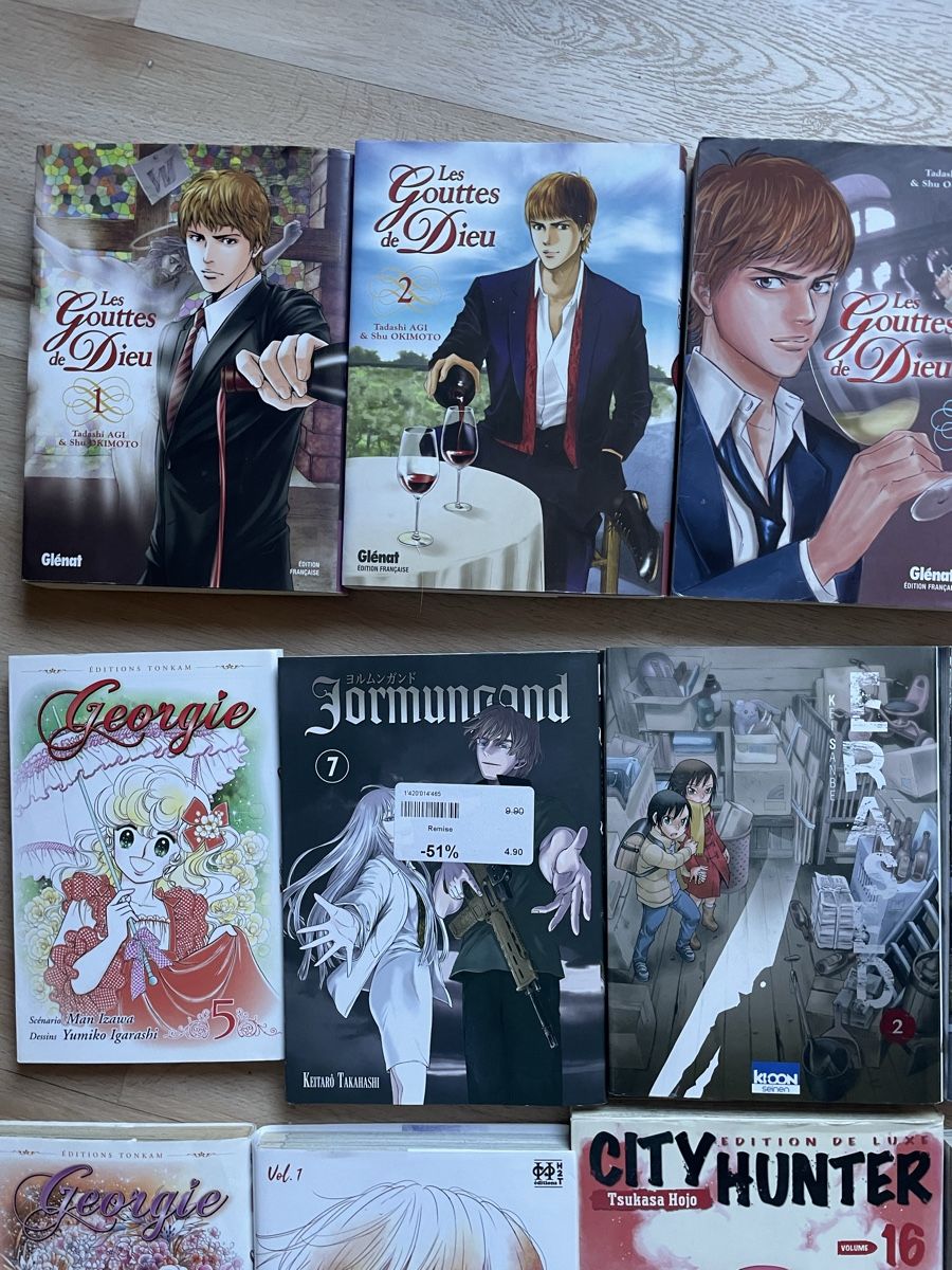 Lot de 16 manga Les Gouttes de Dieu, Georgie, Jormungand etc (Gebraucht ...