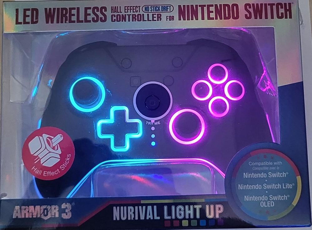 Armor 3 Nurival Light Up Controller für Switch (Neu (gemäss ...