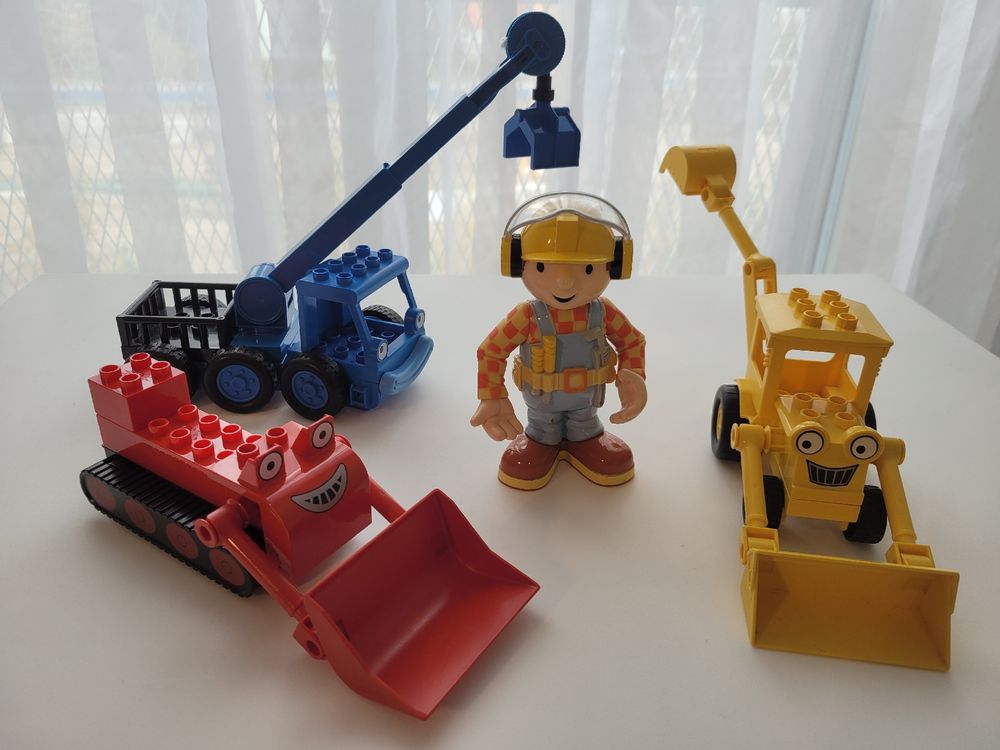 Bob der Baumeister Set, mit 3 Fahrzeuge + Bob Figur (Gebraucht) in ...