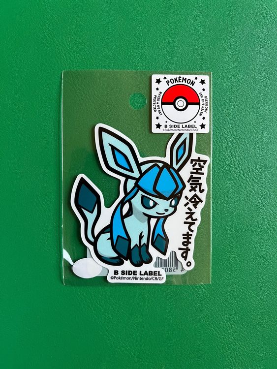 Pokemon Sticker/ Aufkleber Glaziola/ Glaceon B Side Label (Neu und ...