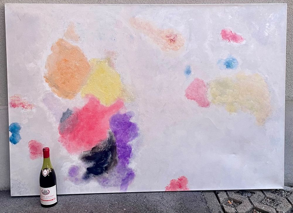 Grosse Moderne Abstrakte Gemälde signiert Hele (Gebraucht) in Root für CHF 10 – nur Abholung auf ...