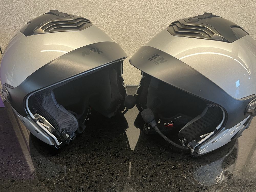 Nolan N44 EVO Motorradhelme Silber Grössen M und L (Gebraucht) in ...