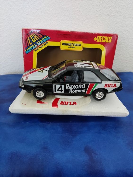 1:24 Bburago RENAULT FUEGO Rally Nr. 14 Rexona (Neu (gemäss ...