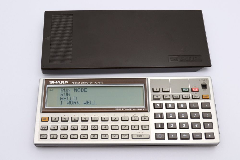 Sharp PC-1350 Pocket Computer - inkl. RAM Card und Koffer (Gebraucht ...