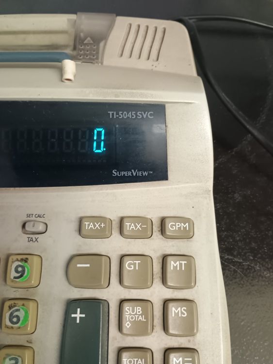 Texas Instruments TI-5045 SVC Rechenmaschine Rechner Vintage (Gebraucht ...