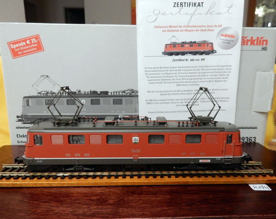 HO - Märklin - CFF/SBB Loc - El. Ae 6/6 - 11456 "Olten" | Kaufen auf ...