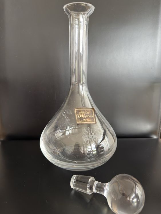 Royales de Champagne Crystal Decanter, Hand Made France (Gebraucht) in ...