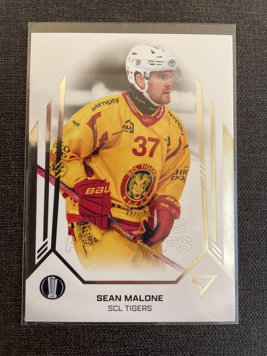 Sportzoo Sean Malone SCL Tigers Playoffs 2025 (Neu (gemäss Beschreibung ...