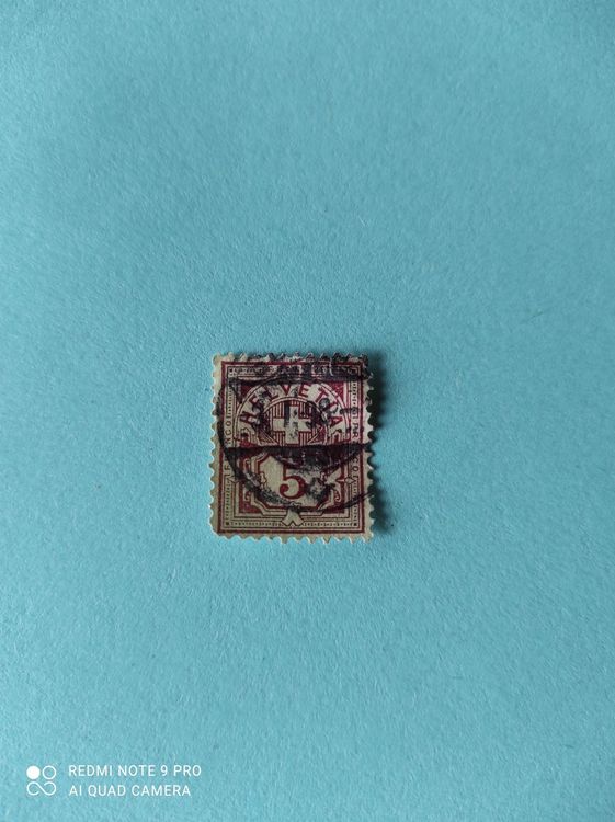 Briefmarke Helvetia Rp. 5 1882 🍀 (Gebraucht) in Steinerberg für CHF 200 – mit Lieferung auf ...