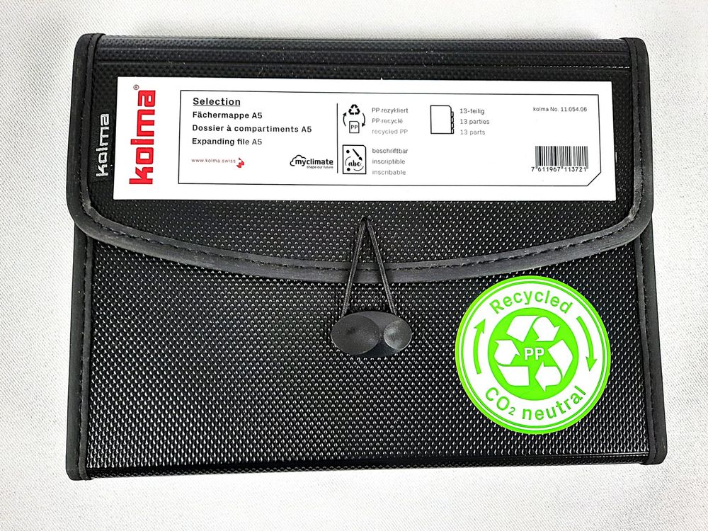 KOLMA Fächermappe Selection A5 Recycling 12 Tabs | Kaufen auf Ricardo