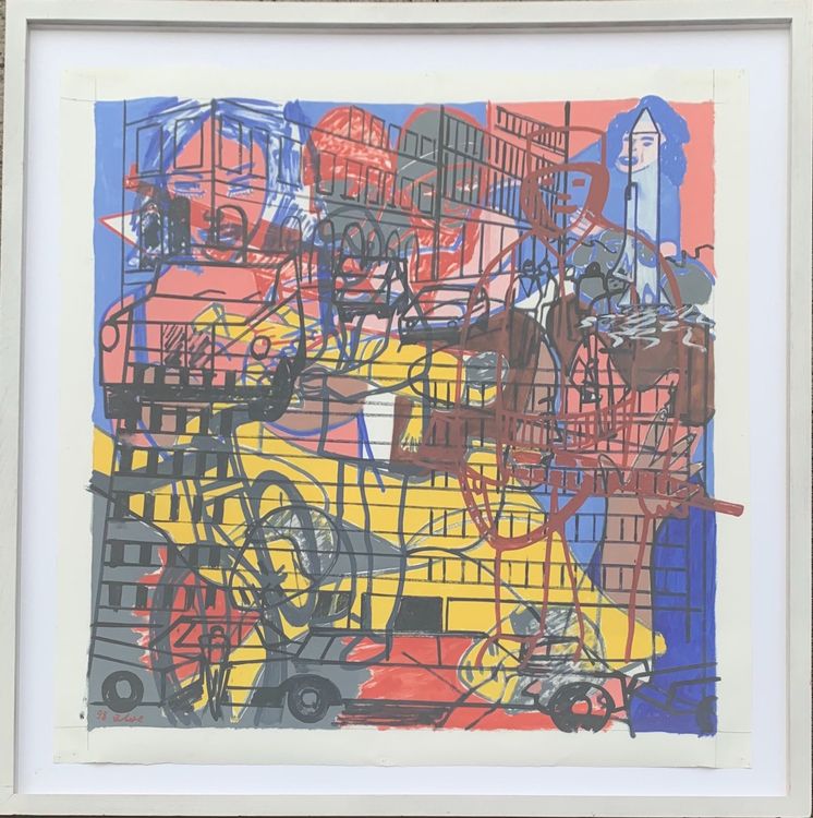 Carlo Aloe(1939) große Mischtechnik (Gebraucht) in Root für CHF 1245 – mit Lieferung auf Ricardo ...