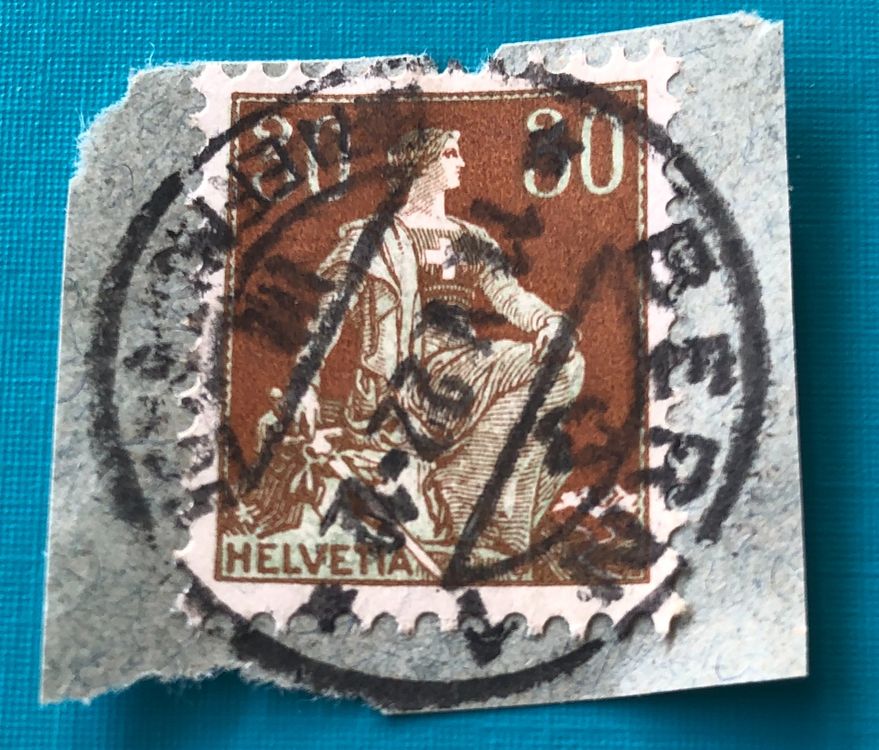 HELVETIA MIT SCHWERT BRIEFMARKEN VOLLGESTEMPELT (Gebraucht) in Aarau ...