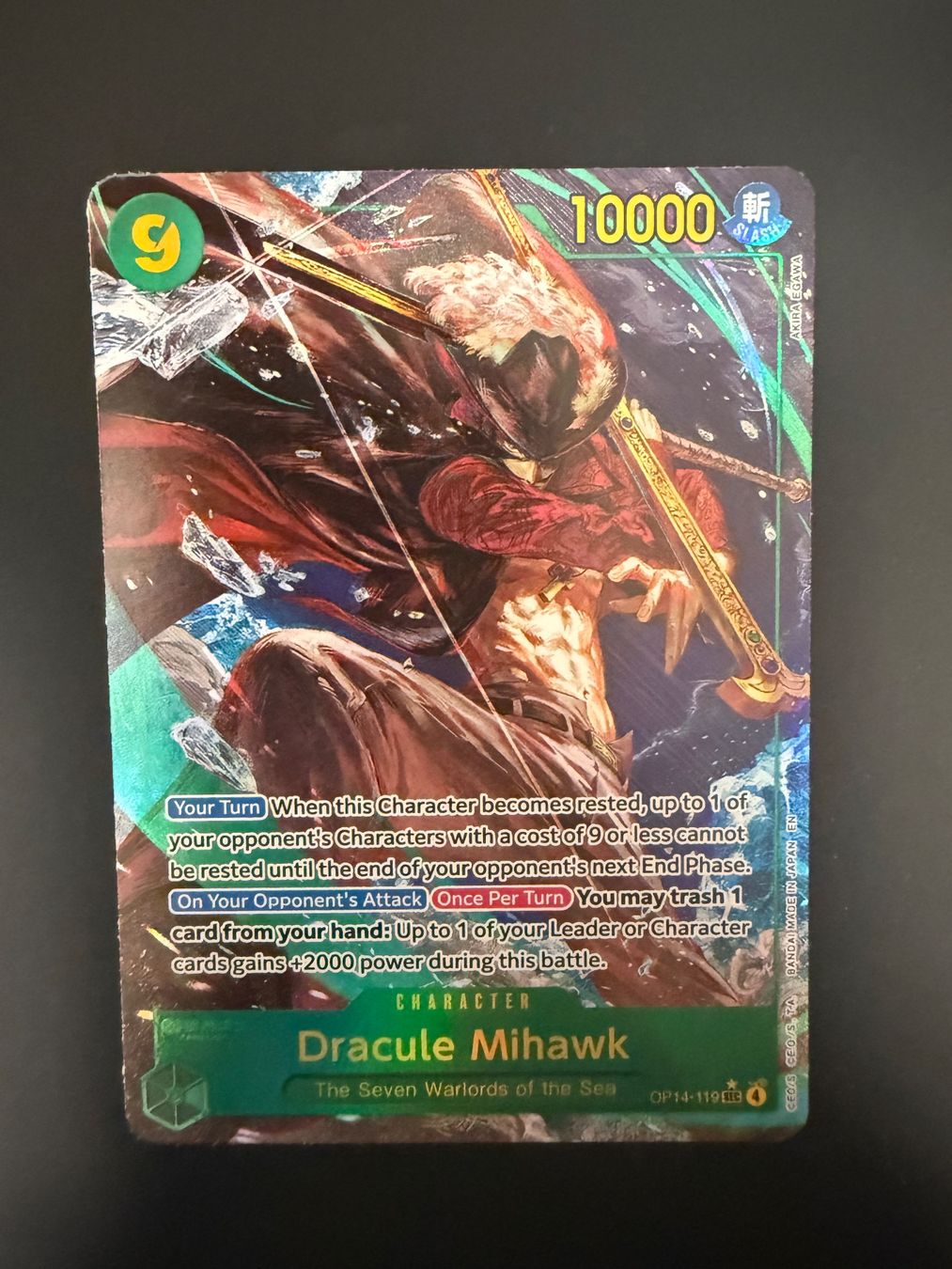 One Piece - Dracule Mihawk OP14-119 SEC (Alternate Art) EN (Neu (gemäss ...