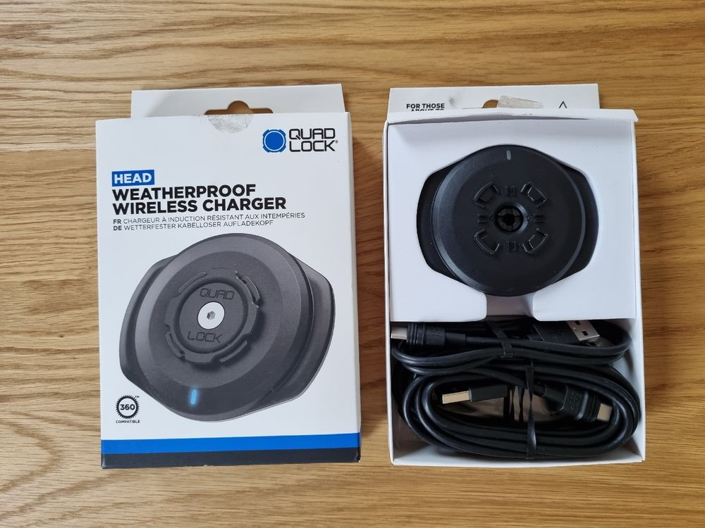 Quad Lock Weatherproof Wireless Charger | Kaufen auf Ricardo