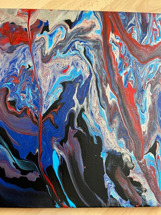 Acrylic Pouring Gemälde 30x80 Einzelstück (Neu (gemäss Beschreibung)) in Hochdorf für CHF 440 ...