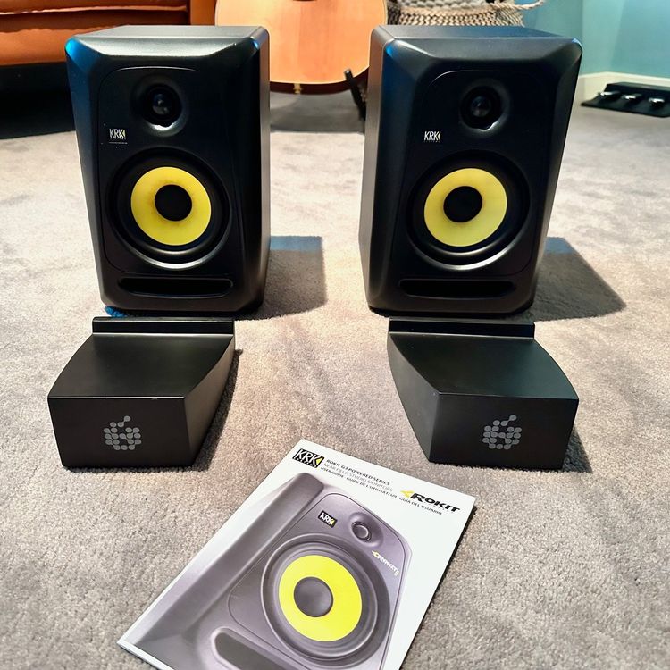 2x KRK Rokit 5 G3 Black with Desk Stands (Gebraucht) in Zürich für CHF ...