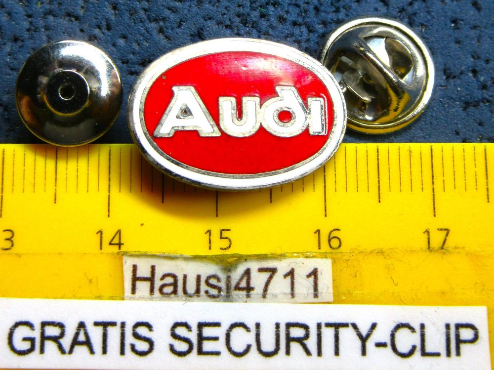 AUDI AUTO LOGO OVAL ENAMEL MIT SECURITY-CLIP (Gebraucht) in Ettingen ...