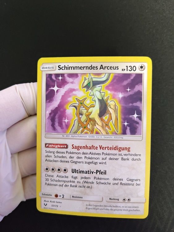 Shiny Arceus Pokemon Karte Gebraucht In Killwangen Für Chf 5 Mit