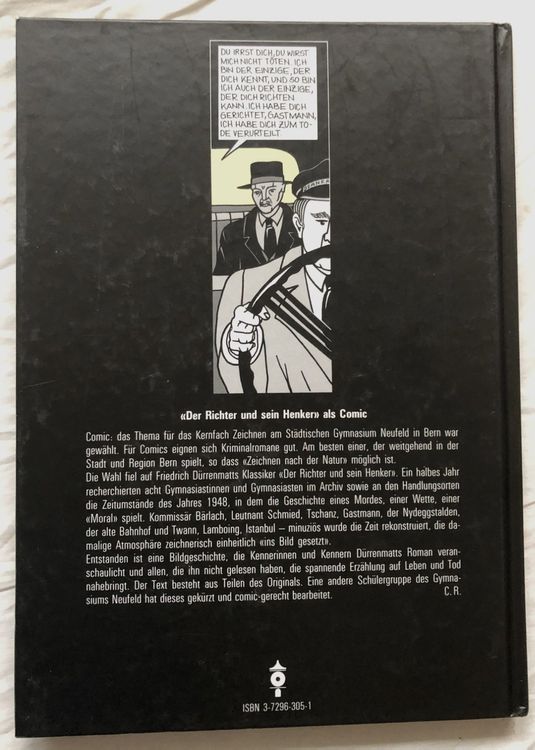 Der Richter und sein Henker - Friedrich Dürrenmatt - Comic (Gebraucht ...