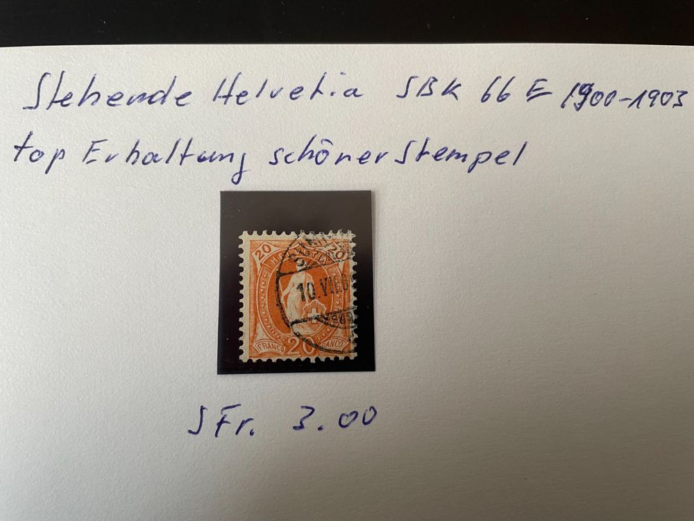Stehende Helvetia Nr. 66 E 1900-1903 | Kaufen auf Ricardo