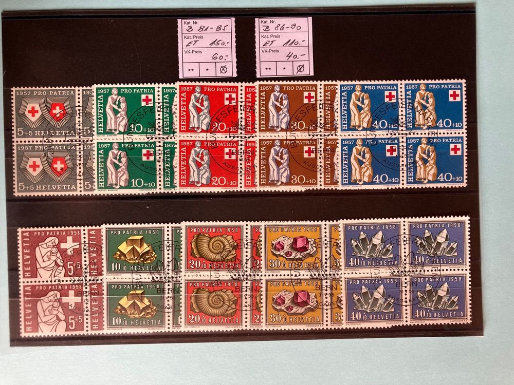 1957 -58 4-Block Pro Patria ET | Kaufen auf Ricardo