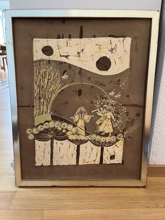 Batikbild Rumänischer Sommer (Gebraucht) in Obfelden für CHF 20 – nur Abholung auf Ricardo kaufen