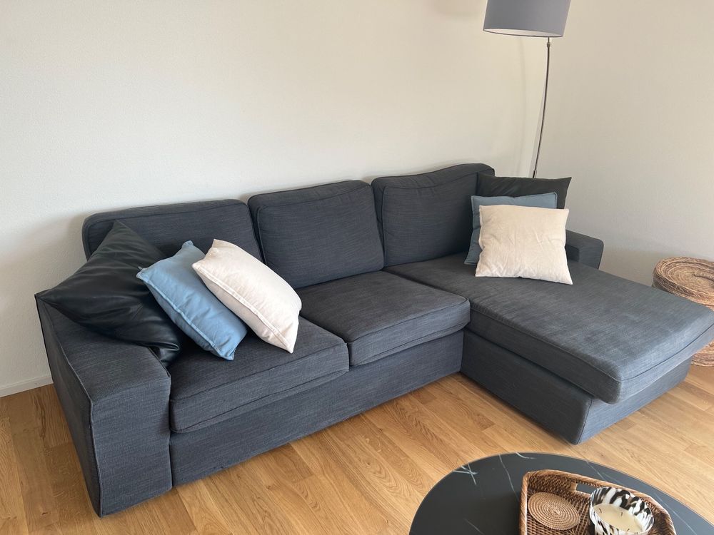 IKEA KIVIC 3-Seater Grey Corner Sofa (Gebraucht) in Horgen für CHF 65 ...