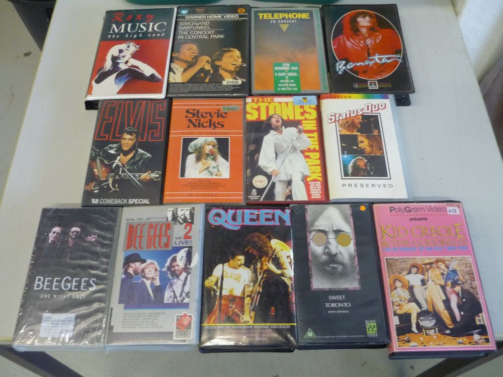 13 Musik Rock VHS Queen Rolling Stones Roxy Music - Rar (Gebraucht) in ...