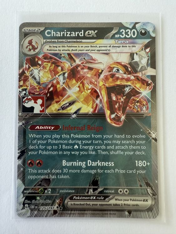 Charizard ex #125 OBF EN (PRIZE PACK) (Neu (gemäss Beschreibung)) in ...