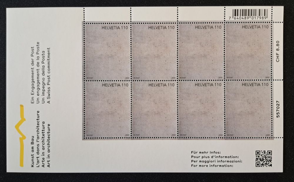 Kleinbogen Kunst 2023 postfrisch (Neu (gemäss Beschreibung)) in Unterägeri für CHF 13 – mit ...