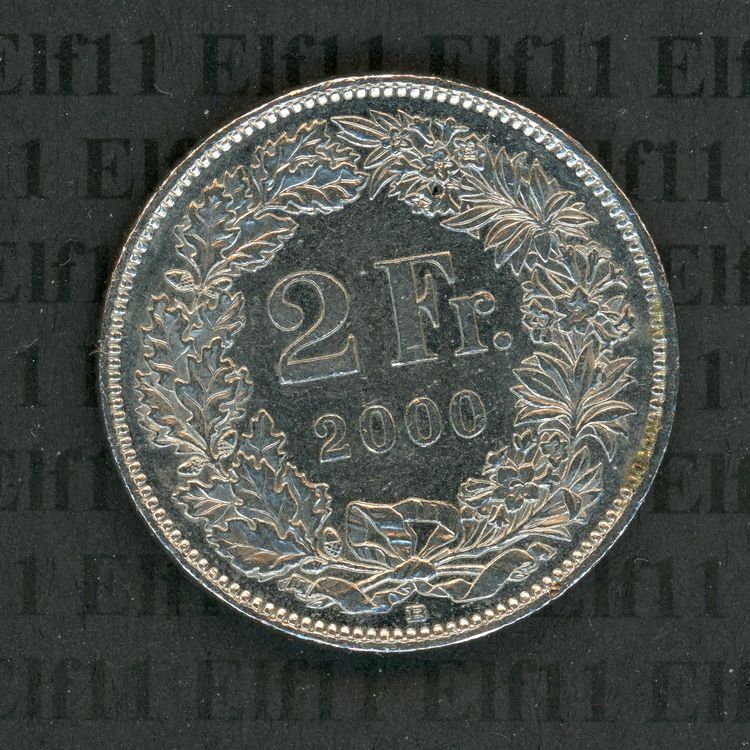 CHF___2.00 2000 vz 2 Franken (Gebraucht) in Widnau für CHF 6 – mit Lieferung auf Ricardo kaufen
