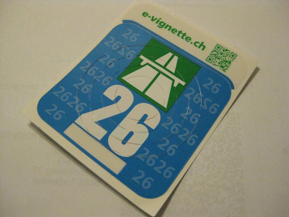 Autobahnvignette 2026 Vignette Autobahn 2026 (Neu und originalverpackt ...