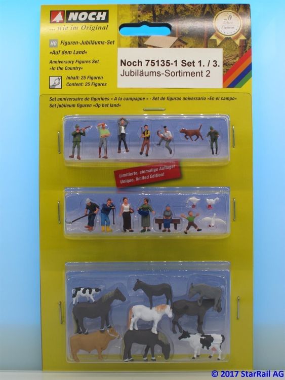 NOCH 75135-1 Figuren Jubiläums Sortiment Auf dem Land (Neu und ...