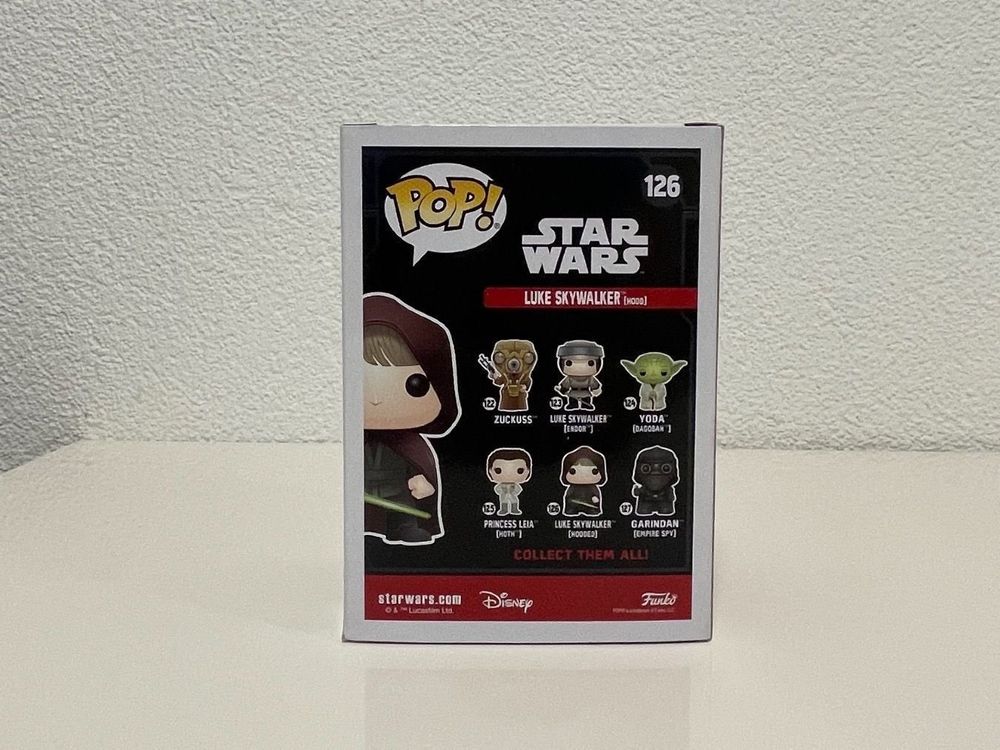 Funko Pop Luke Skywalker (Hood) 126 (Neu (gemäss Beschreibung)) in ...