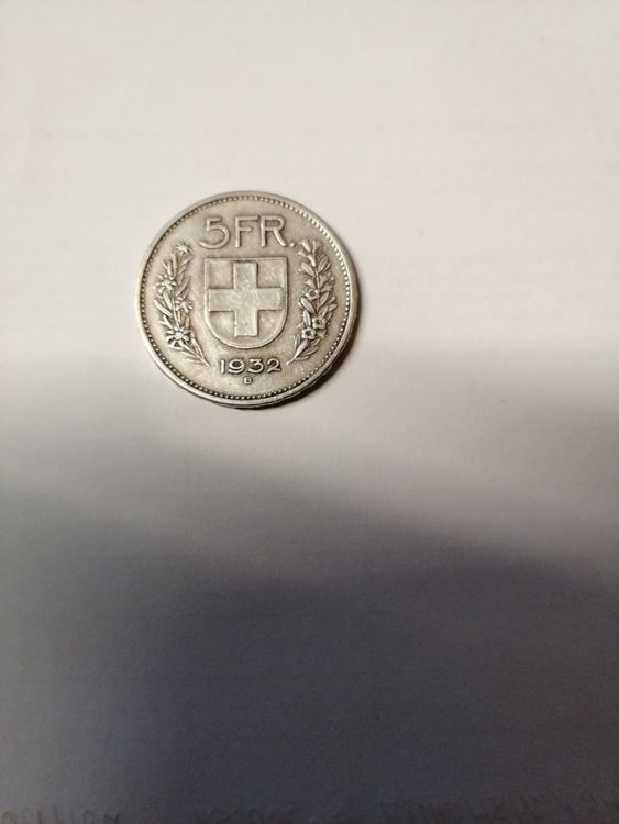 5 Franken 1932 Silber | Kaufen auf Ricardo