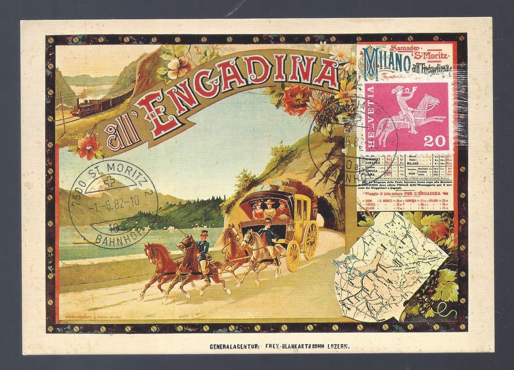 Karte All'ENGADINA | Kaufen auf Ricardo