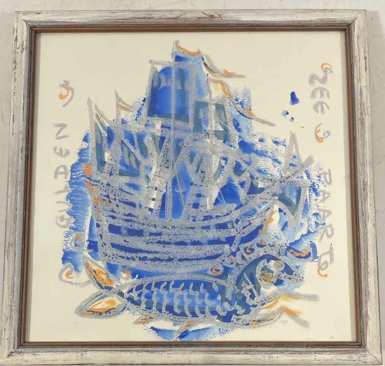 Abstrakte Interessante Mischtechnik Monogrammiert (Gebraucht) in Root für CHF 19 – mit Lieferung ...