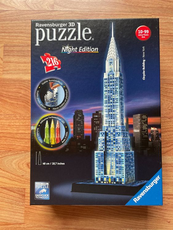 Ravensburger 3D puzzle Night Edition Chrysler Building | Kaufen auf Ricardo